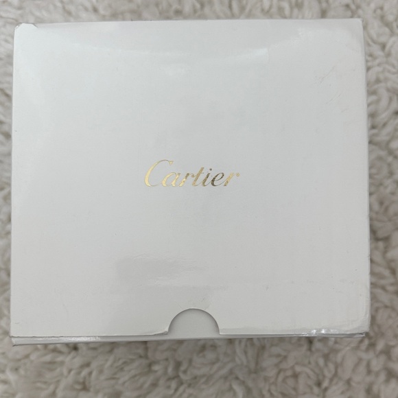 Cartier | Accessories | Cartier White Box With Gold Logo | Poshmark